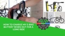 How to charge my e-bike battery when out for a long ride